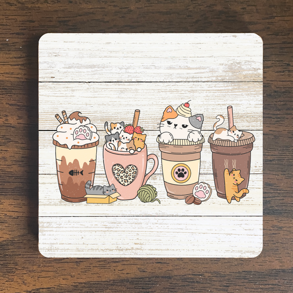 Cat Coffees Magnet – Zen and Meow