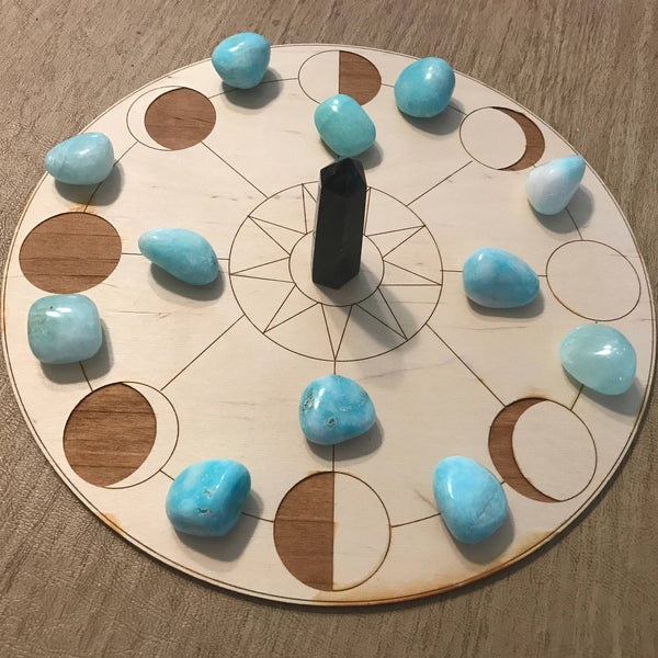 Moon Phase Crystal Grid – Zen and Meow