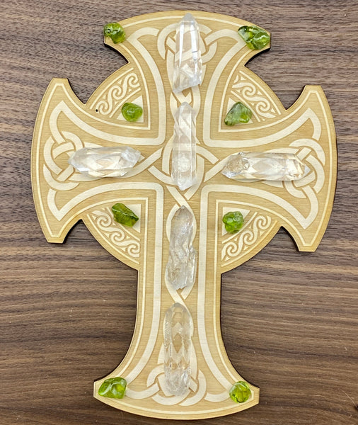 Celtic Cross Crystal Grid - Cross Crystal Grid – Zen and Meow