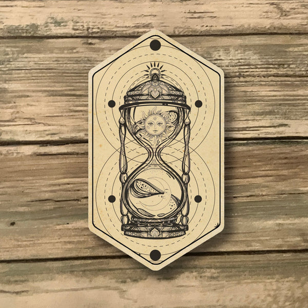 Hourglass Tarot Card Magnet – Zen and Meow